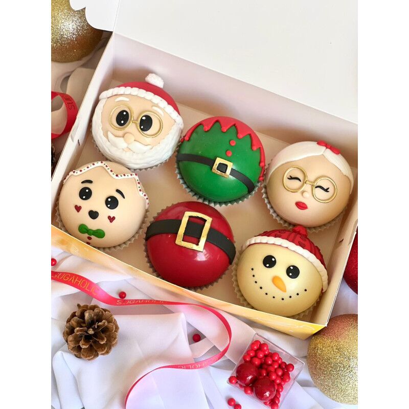 Christmas Choco Bomb Santa Face | Holiday Hot Chocolate Treat ...